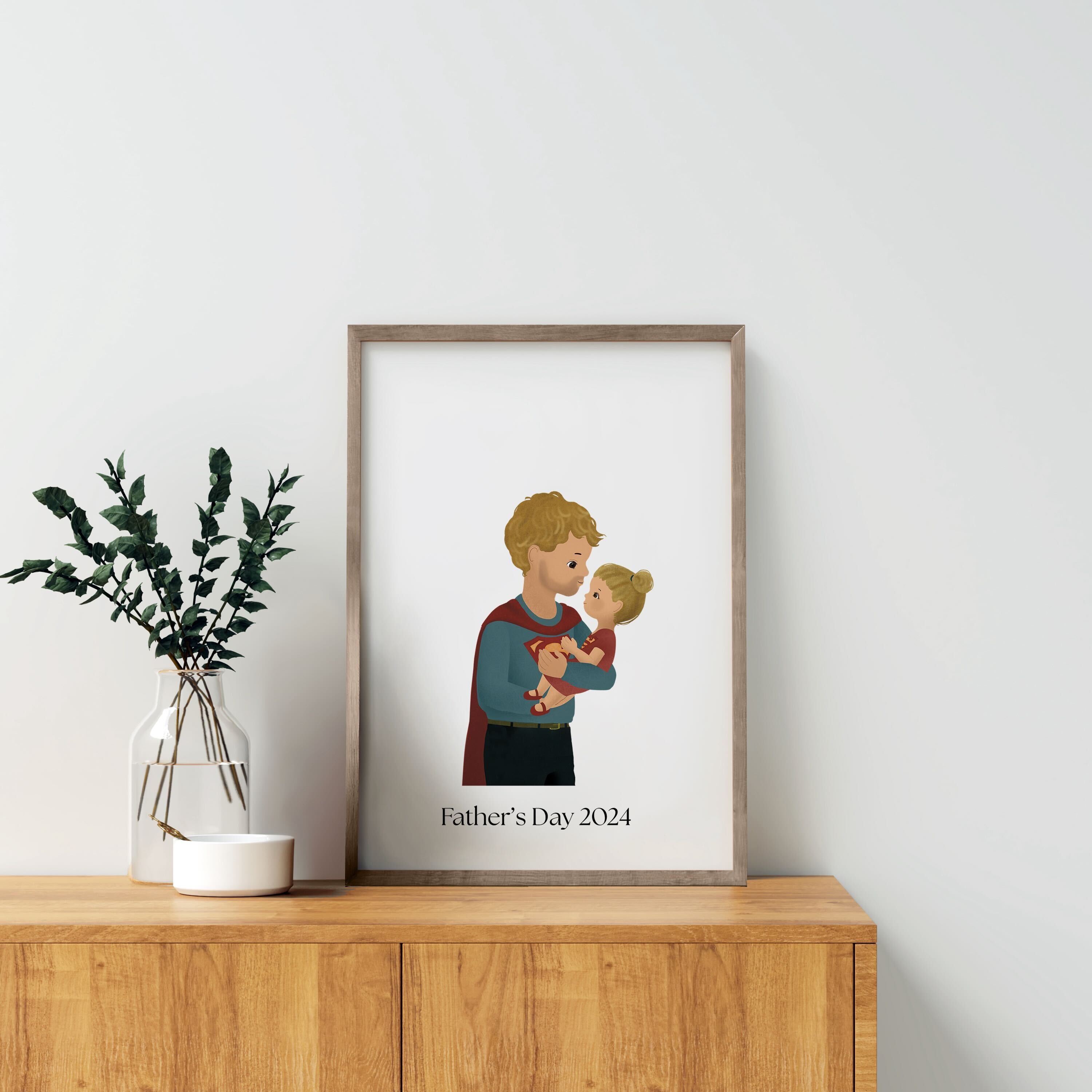 Personalized Father's Day Poster | Superhero Personalized Poster for ...