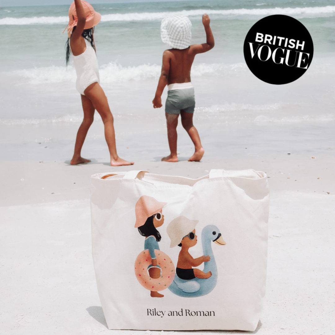 Personalized Beach Bag Tote for Kids - Summer Tote Bag – Petit Paradis KIDS